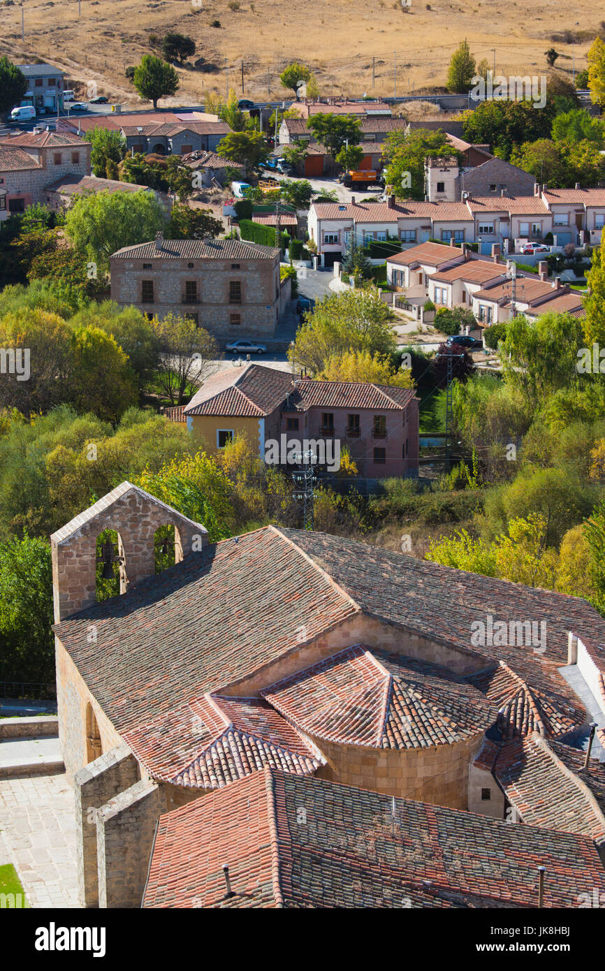 Spain, Castilla y Leon Region, Avila Province, Avila, elevated view of ...