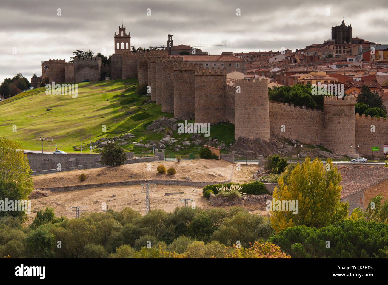 Spain, Castilla y Leon Region, Avila Province, Avila, Las Murallas ...