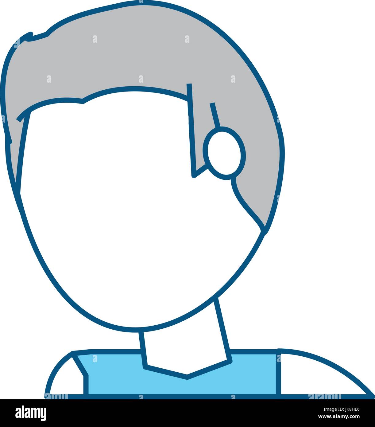 Faceless man cartoon icon image hi-res stock photography and images - Alamy