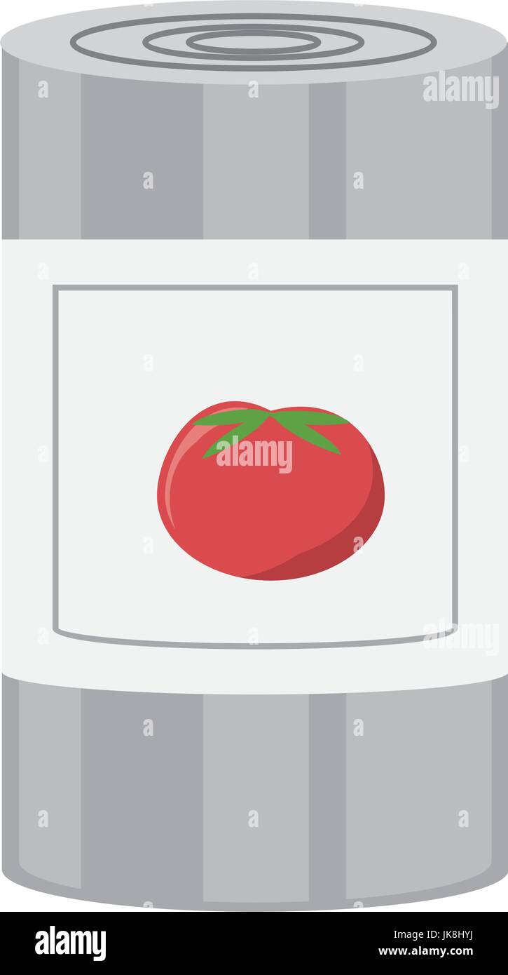 Canned tomato Stock Vector Images - Alamy