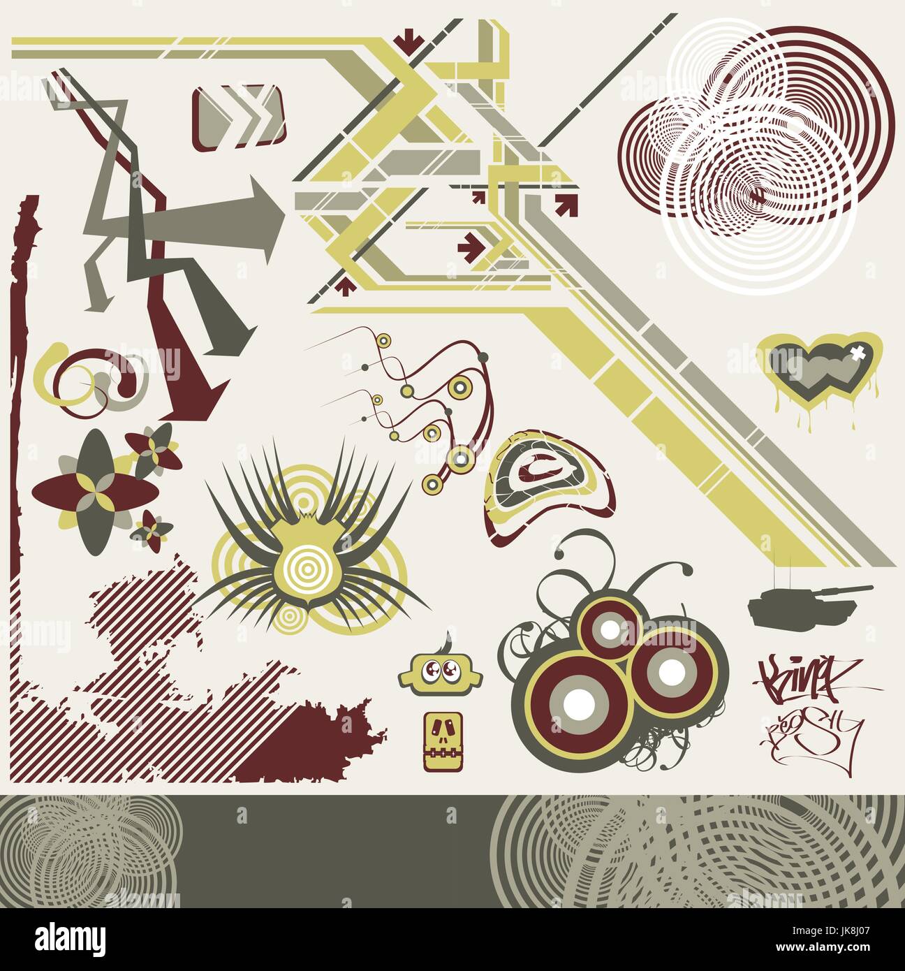 Set of Design elements Stock Vector Image & Art - Alamy