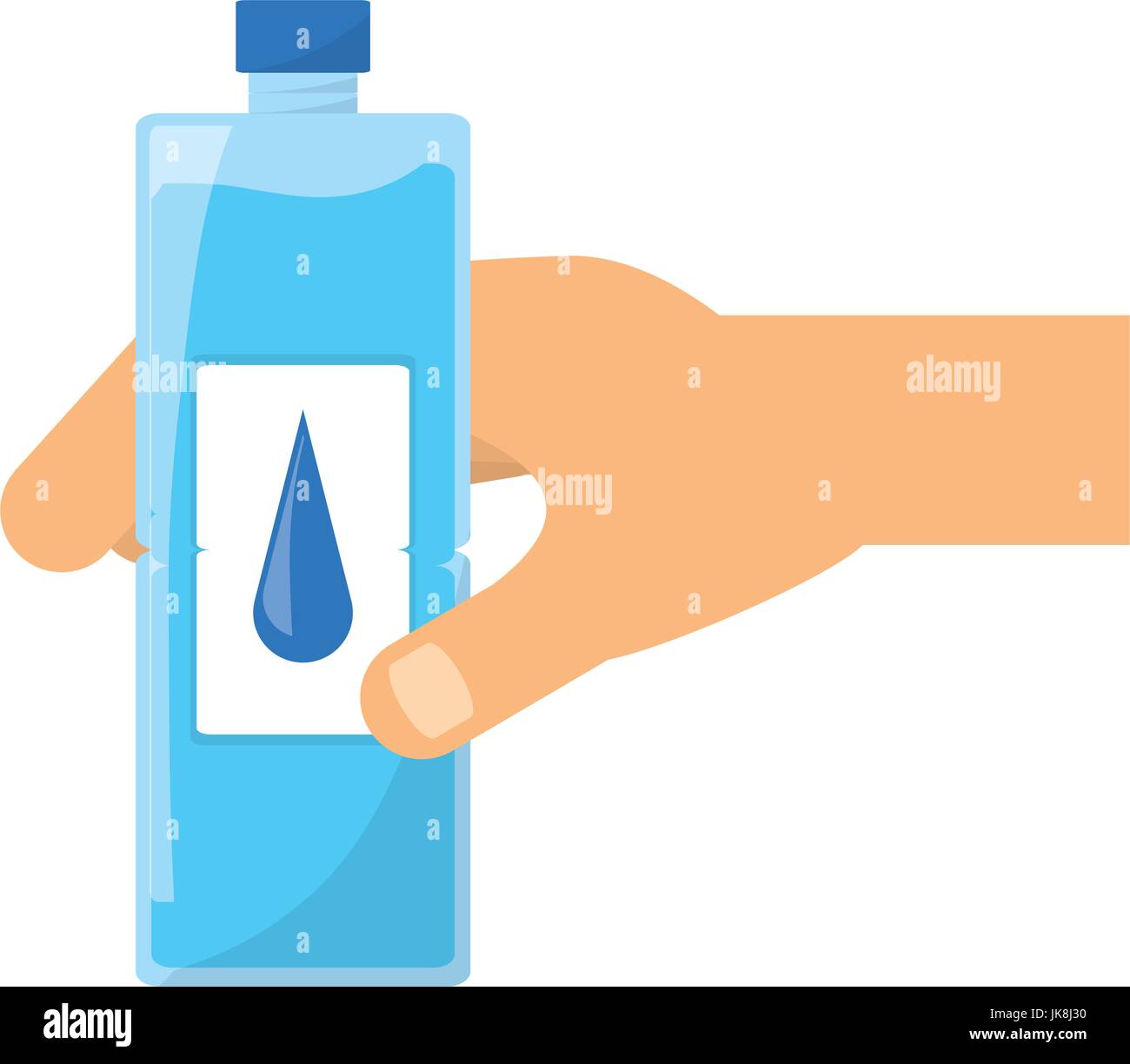 Hand with water bottle Stock Vector Image & Art - Alamy