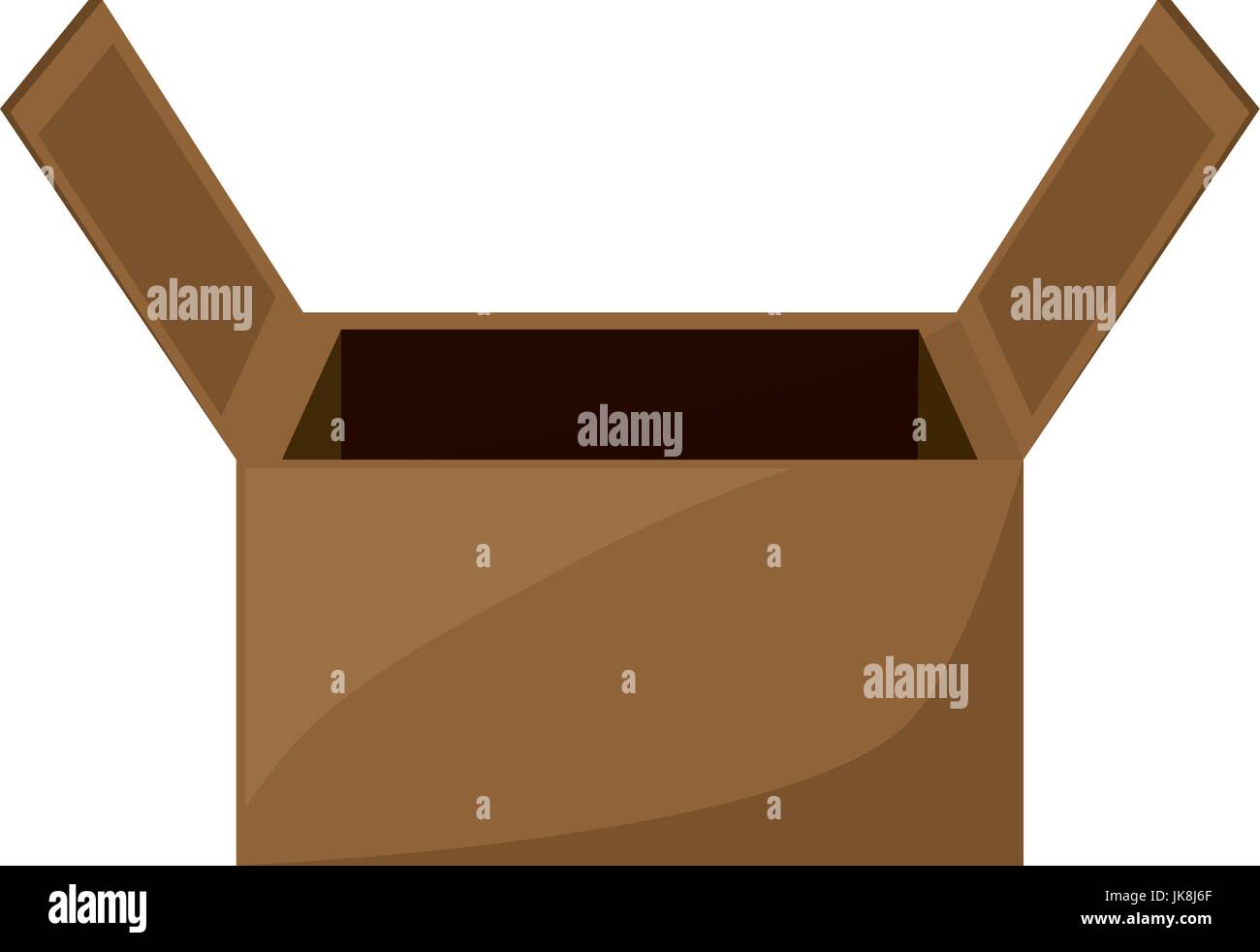 Delivery box open Stock Vector Image & Art - Alamy