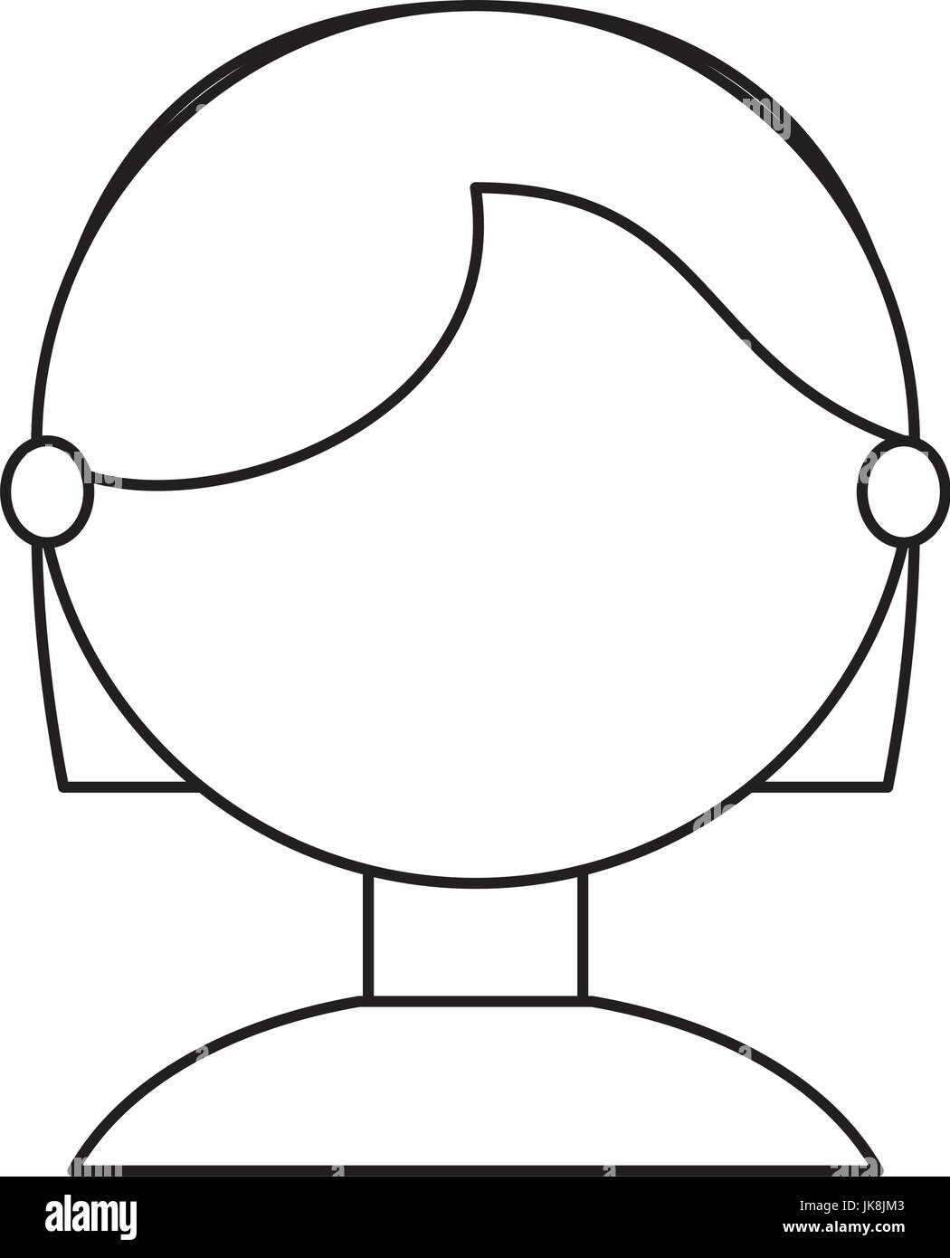 Young woman faceless cartoon Stock Vector Image & Art - Alamy