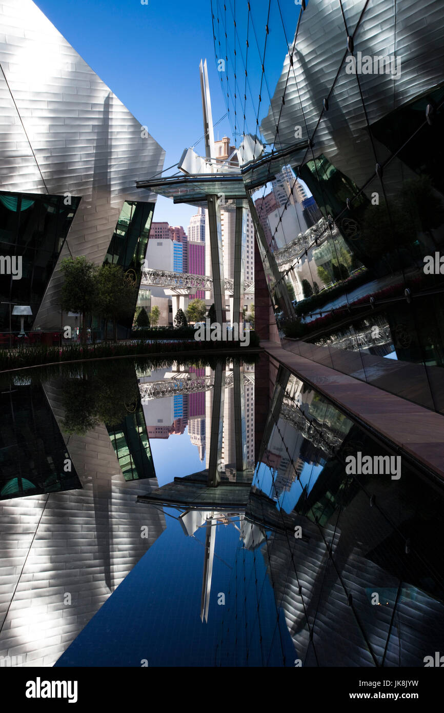 USA, Nevada, Las Vegas, CityCenter, Aria Hotel , reflection Stock Photo ...