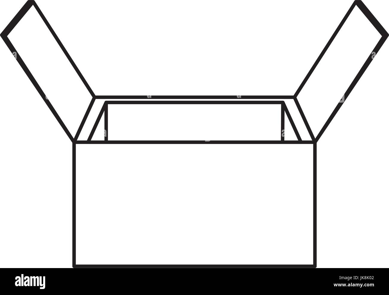 Delivery box open Stock Vector Image & Art - Alamy