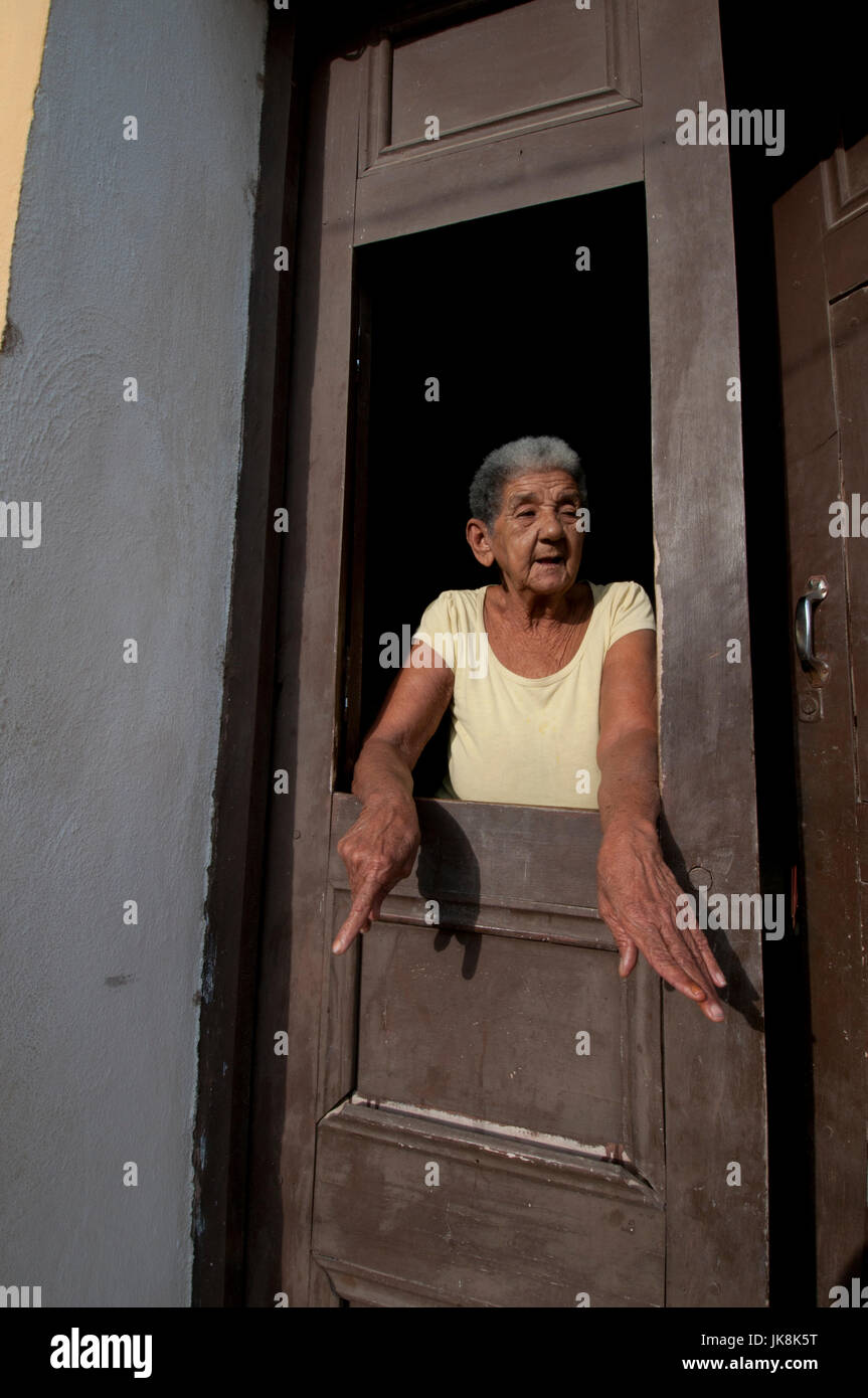 Old Wrinkly Tan Woman