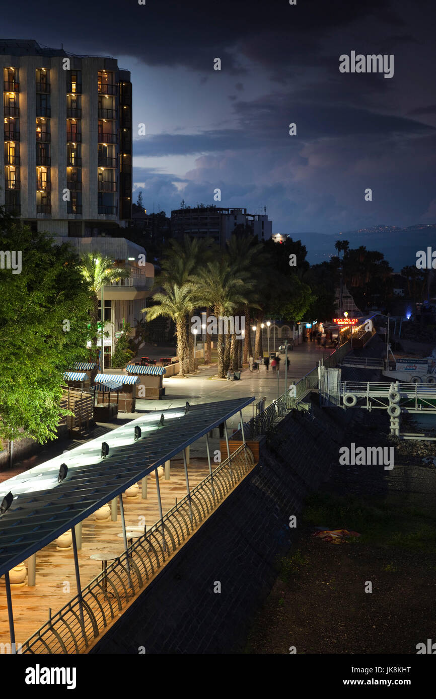 Israel, The Galilee, Tiberias, Sea of Galilee-Lake Tiberias, lakefront ...