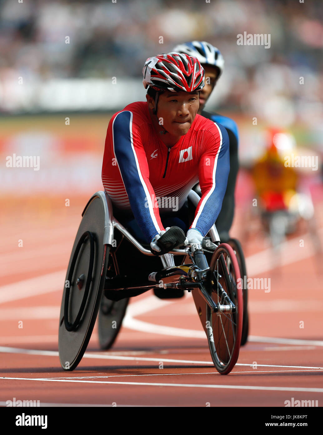 Japan's Masayuki Higuchi in the Men's 5000m T54 Round 1 Heat 2 during ...