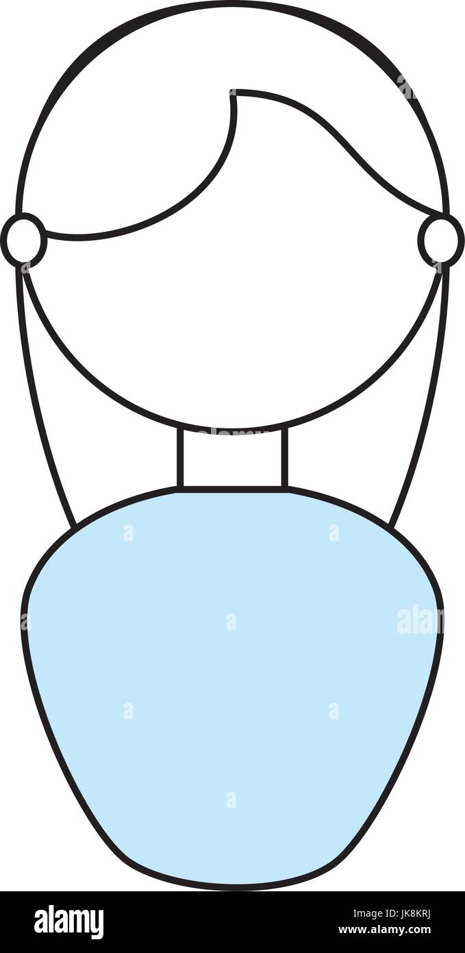Young woman faceless cartoon Stock Vector Image & Art - Alamy