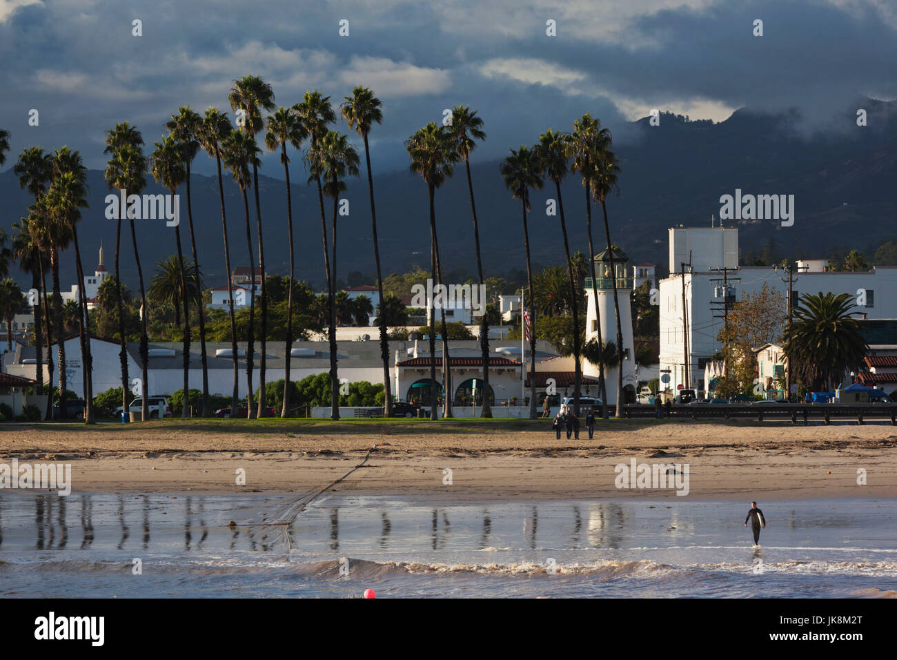 USA, California, Southern California, Santa Barbara, harborfront and ...