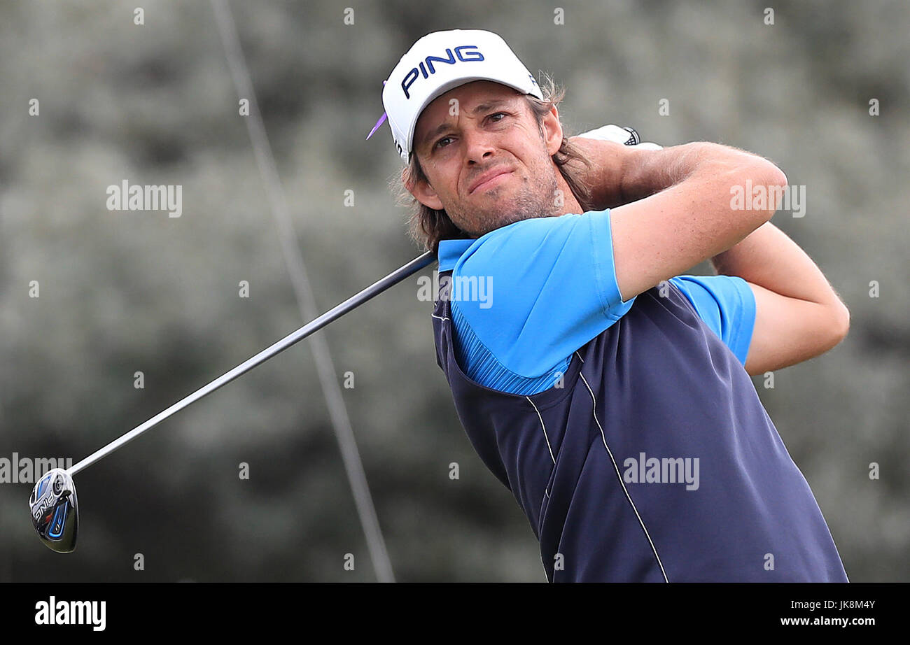 New Zealand's Aaron Baddeley during day three of The Open Championship ...