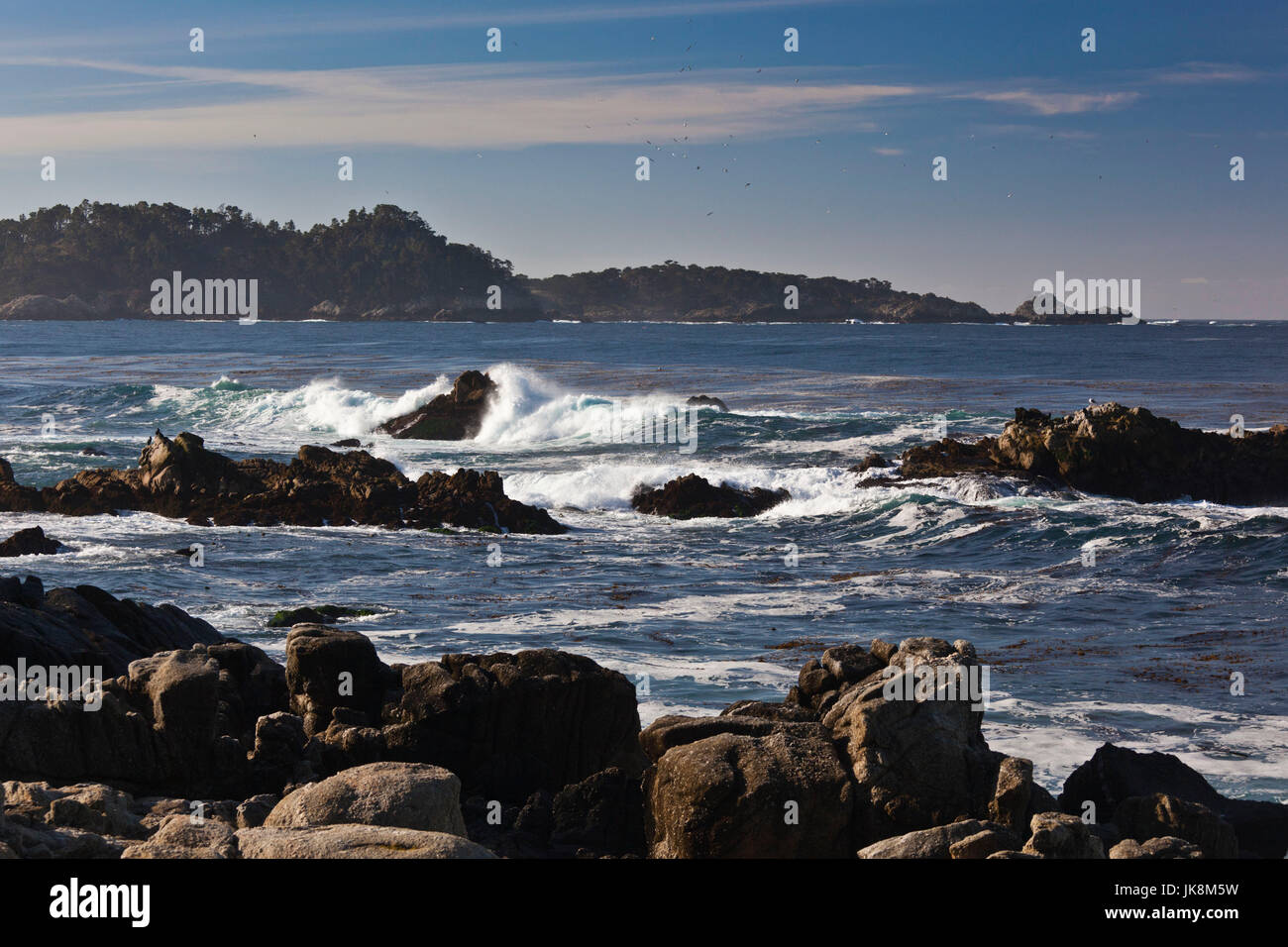 USA, California, Central Coast, Carmel-By-The-Sea, Carmel Beach Stock ...