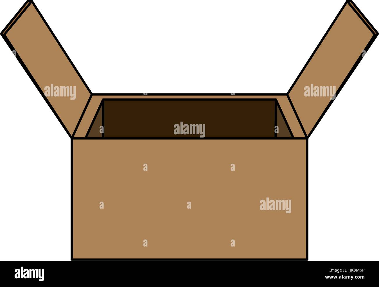 Delivery box open Stock Vector Image & Art - Alamy