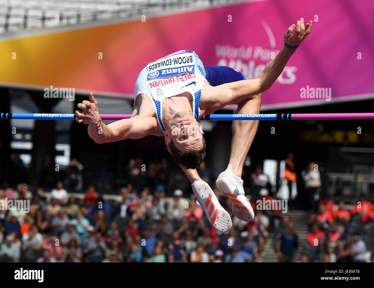 Great Britain's Jonathan Broom-Edwards competes in the Men's High Jump ...