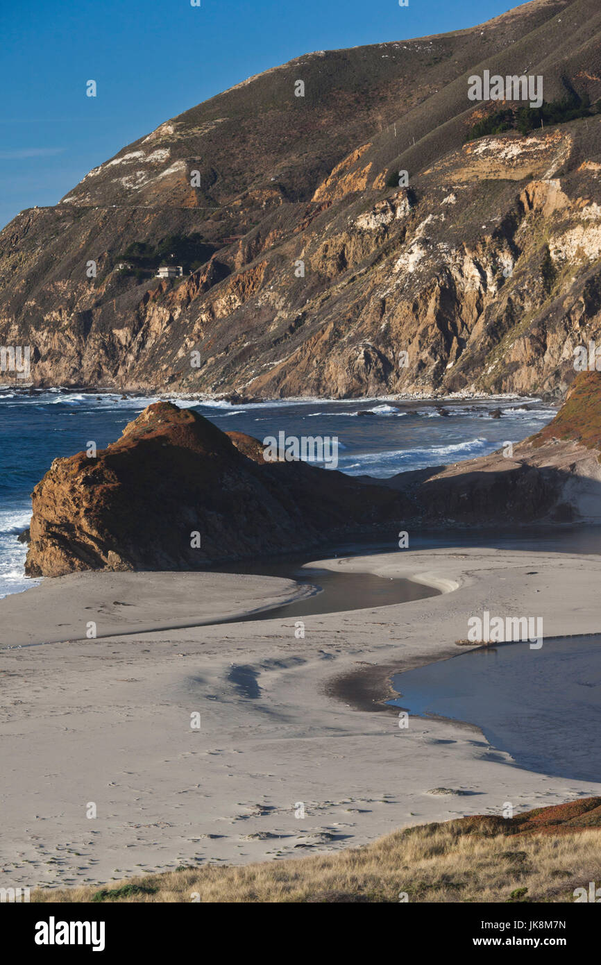 USA, California, Central Coast, Big Sur Area, Point Sur, coastline view ...
