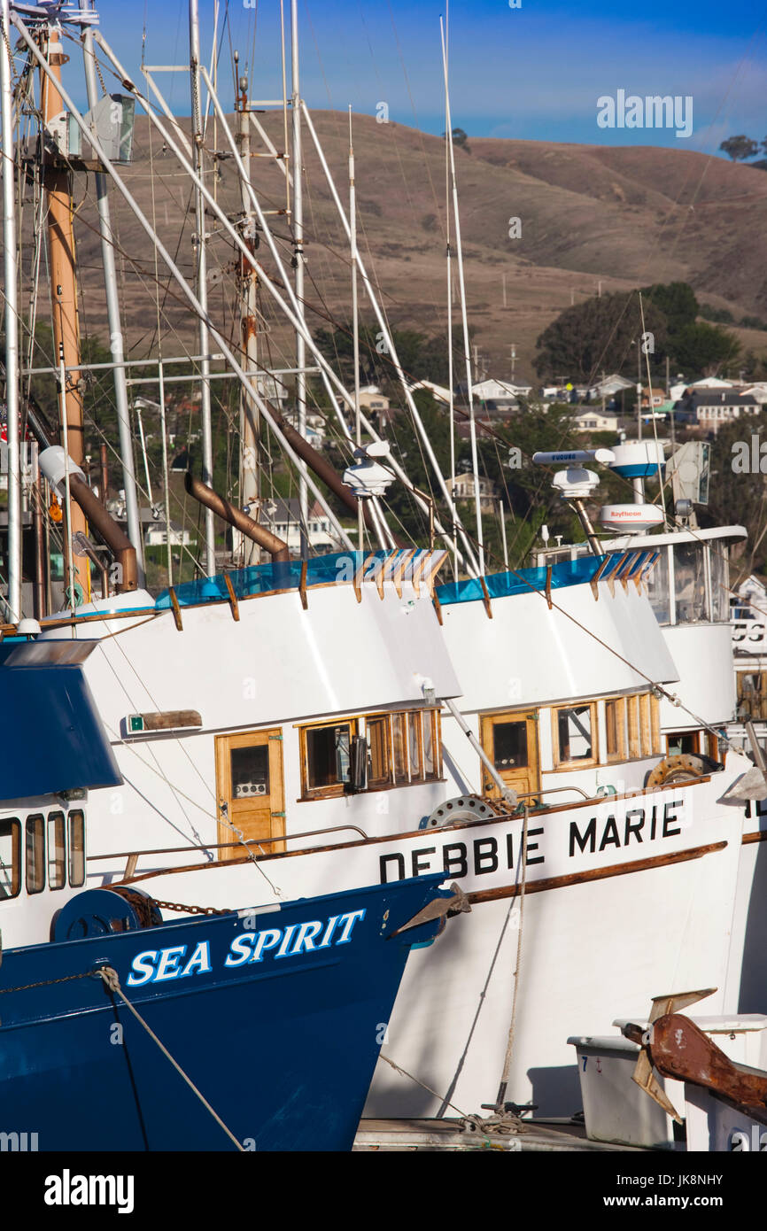 USA, California, Northern California, North Coast, Bodega Bay, boats in ...