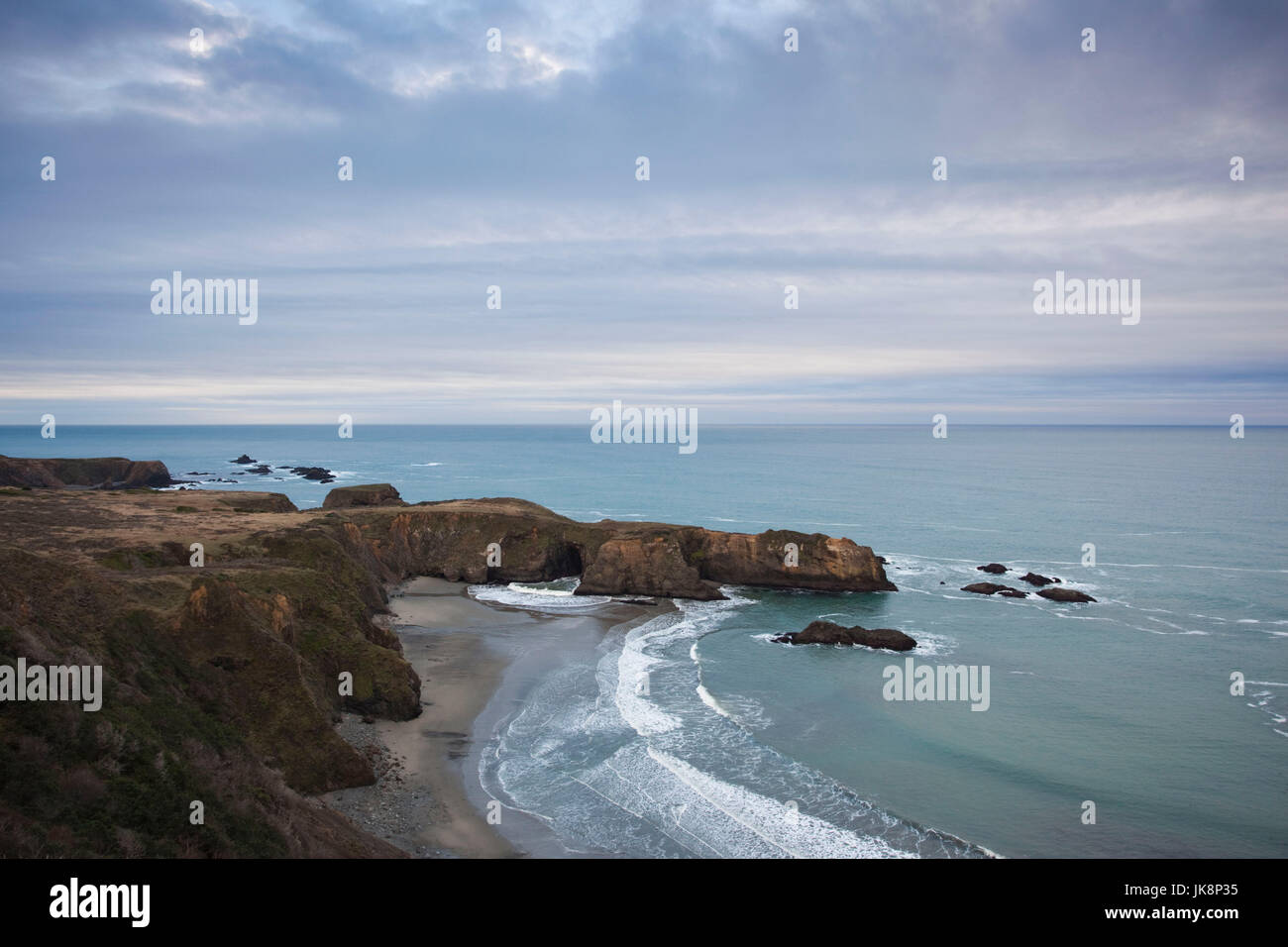 USA, California, Northern California, North Coast, Albion, elevated ...