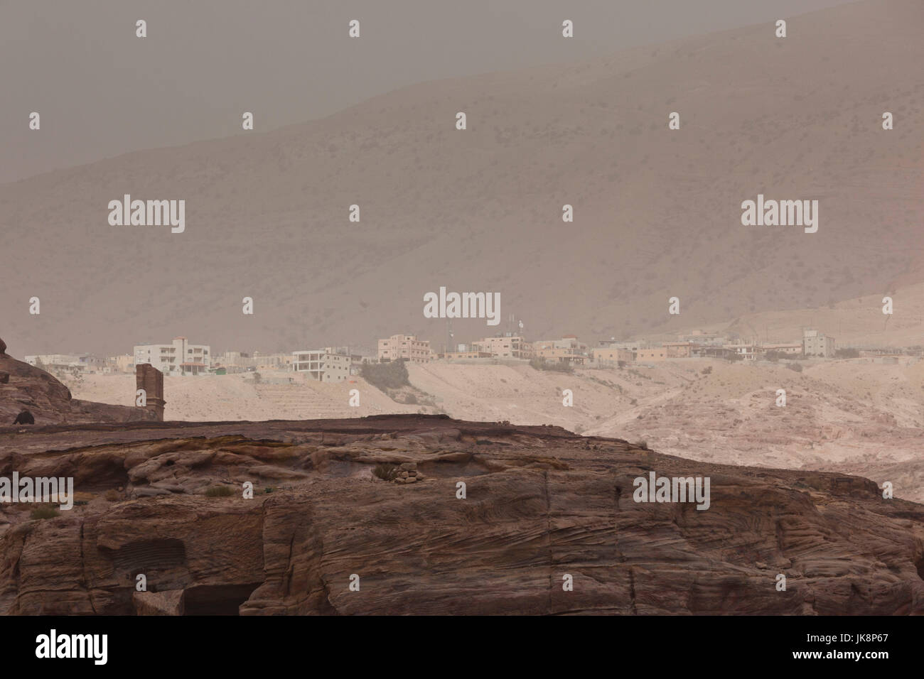 Jordan, Petra-Wadi Musa, Ancient Nabatean City of Petra, view towards ...