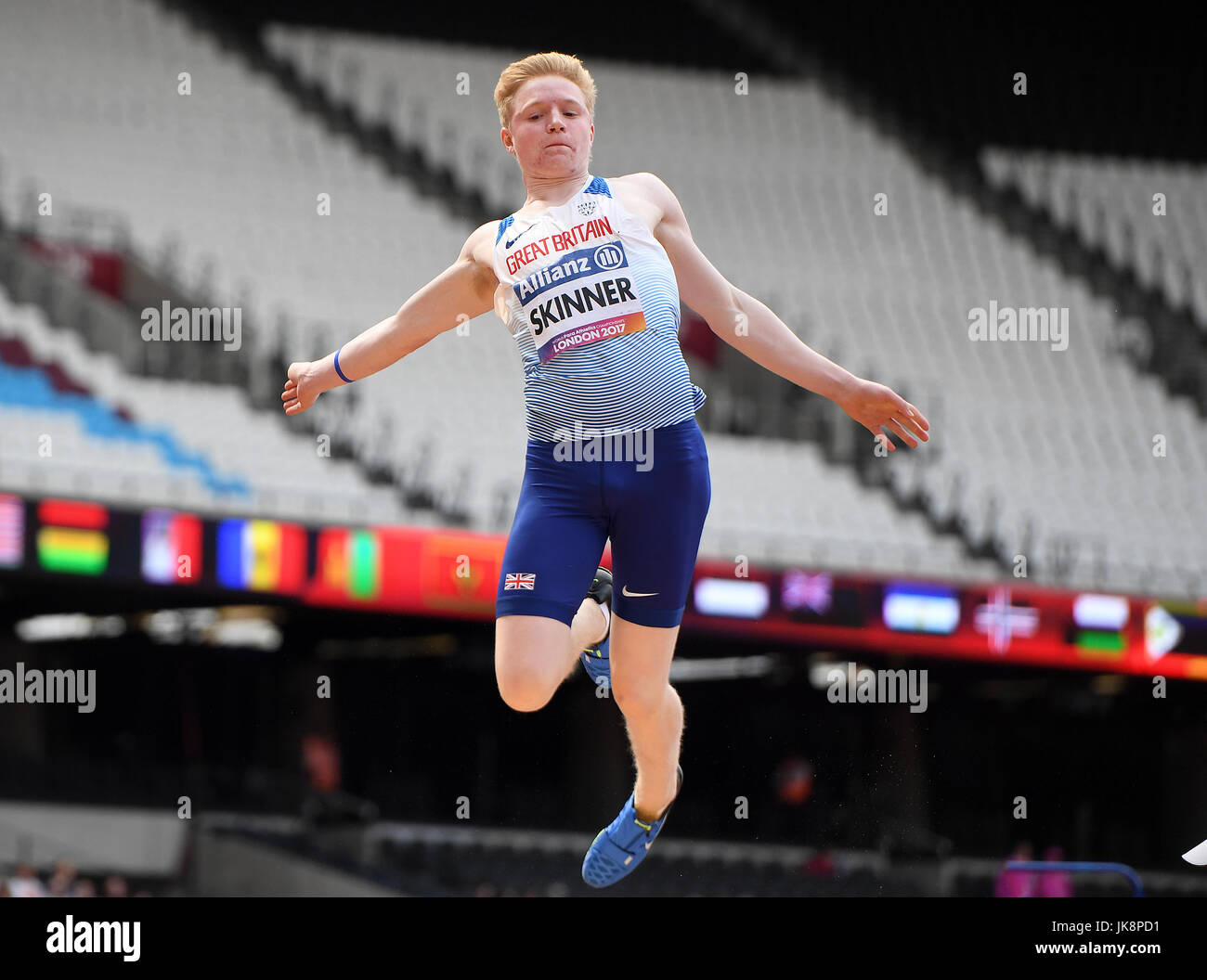 Great Britain's Zek Skinner finishes forth in the Men's Long Jump T13 ...