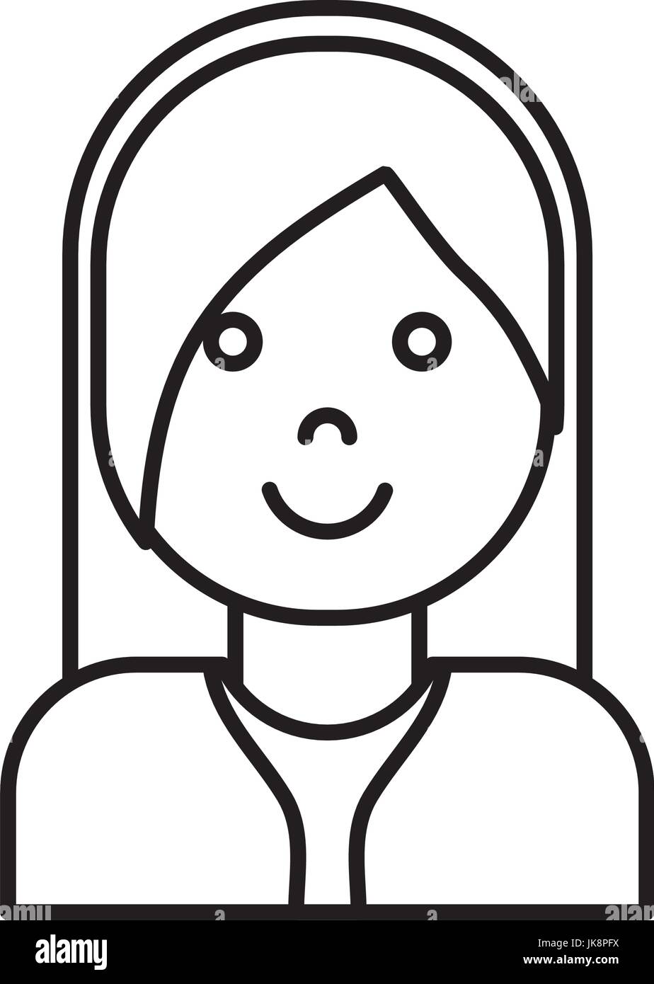 cartoon woman icon Stock Vector Image & Art - Alamy