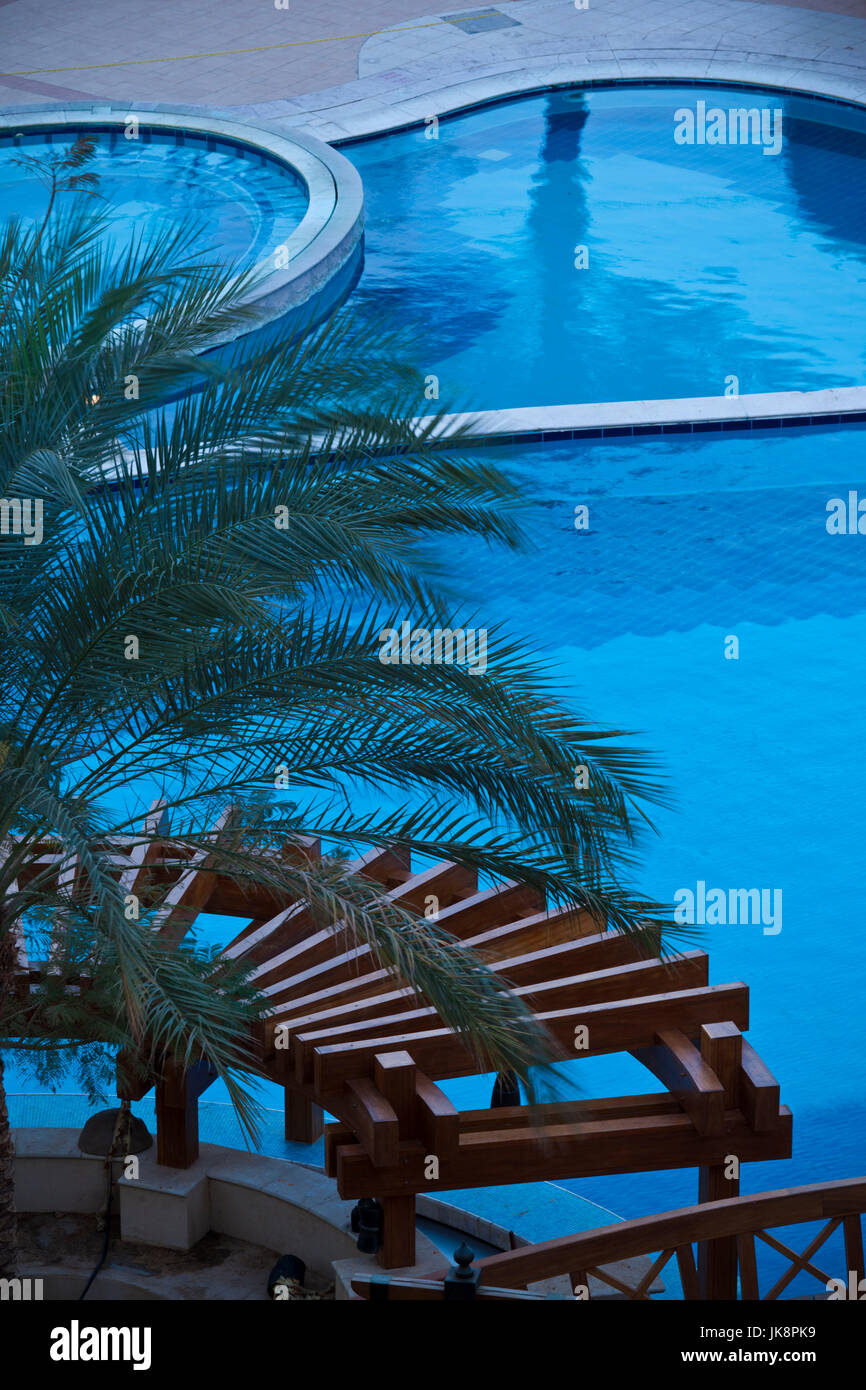 Jordan, Aqaba, detail of hotel swimming pool Stock Photo - Alamy