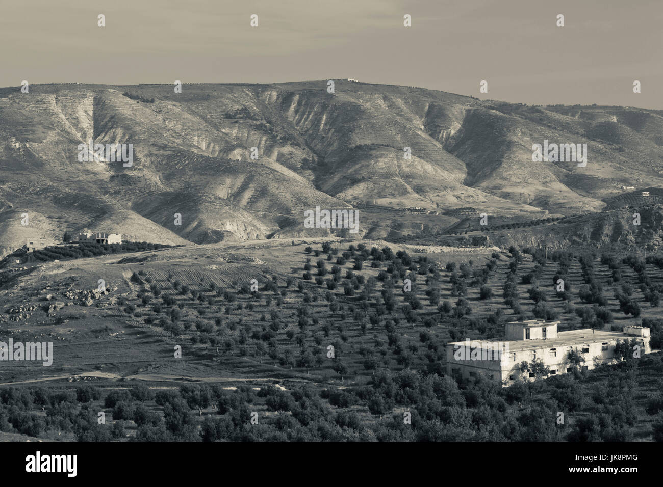 Elevated view of jordan river valley farm hi-res stock photography and ...