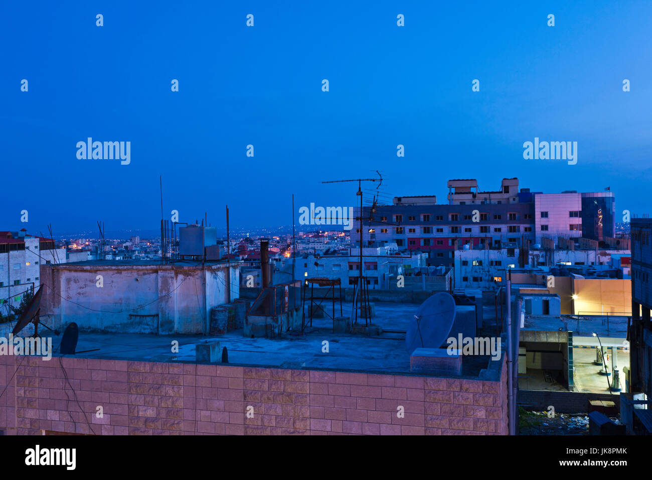Jordan, Irbid, city overview, dawn Stock Photo - Alamy