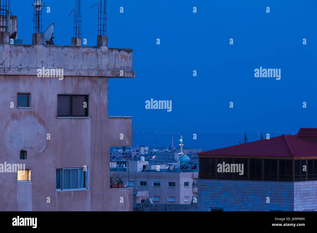 Jordan, Irbid, city overview, dawn Stock Photo - Alamy