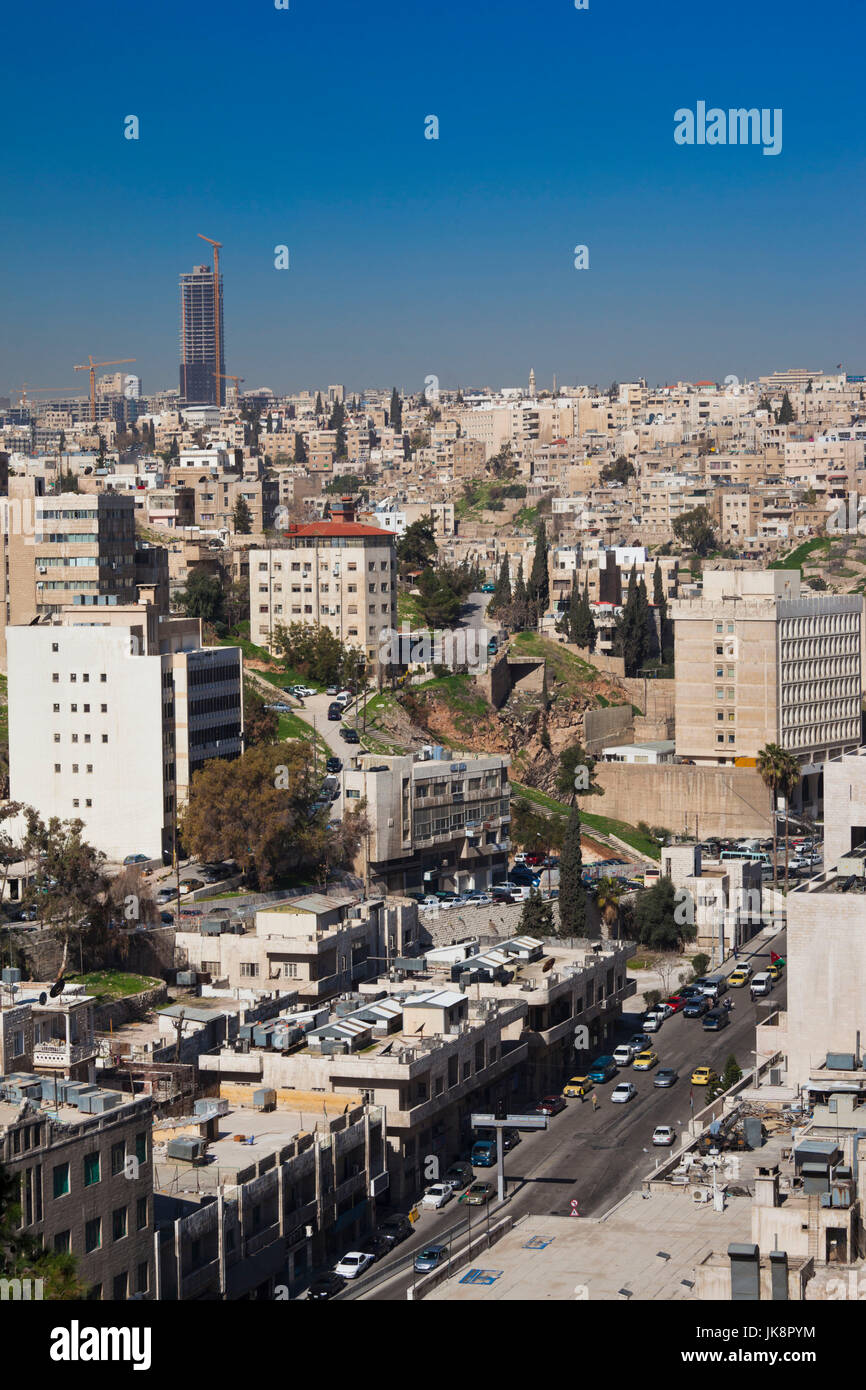 Jordan, Amman, elevated city view from the Citadel Stock Photo - Alamy