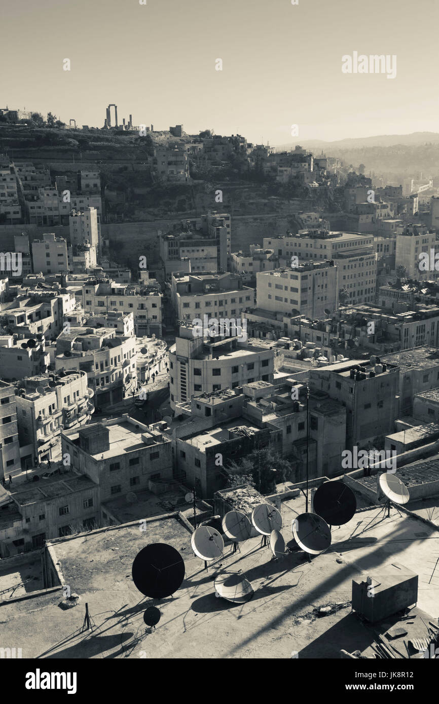 Jordan, Amman, elevated view of central Amman Stock Photo - Alamy
