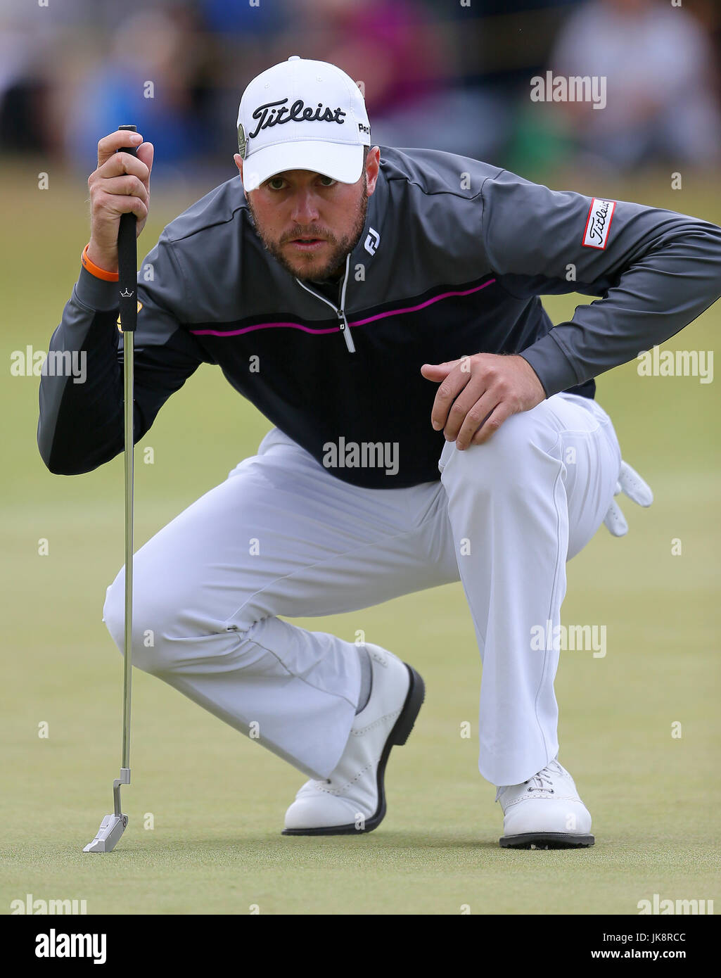 England's Matthew Southgate lines up a putt during day three of The ...