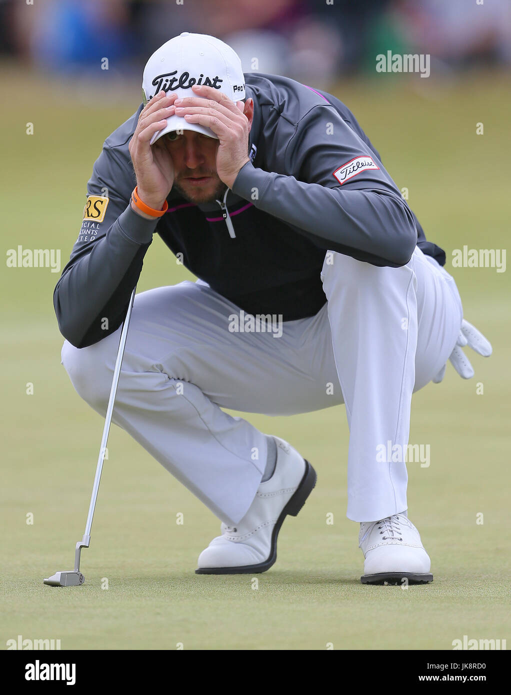 England's Matthew Southgate lines up a putt during day three of The ...