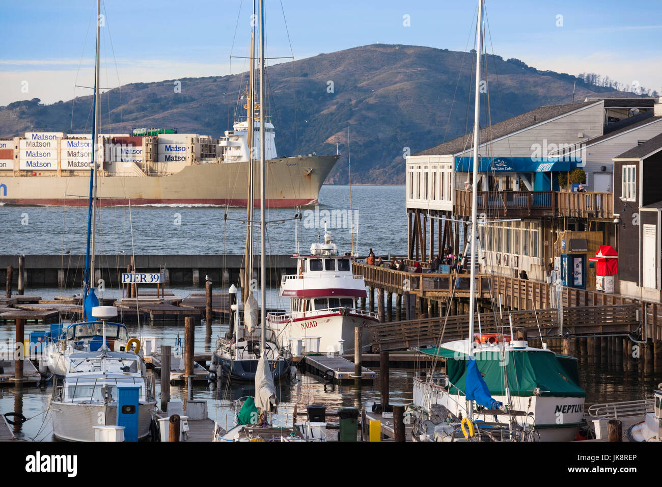 USA, California, San Francisco, Embarcadero, Pier 39 area Stock Photo ...