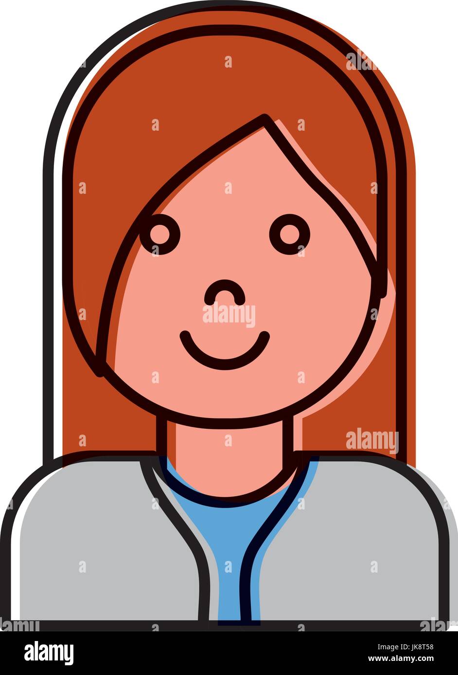 cartoon woman icon Stock Vector Image & Art - Alamy
