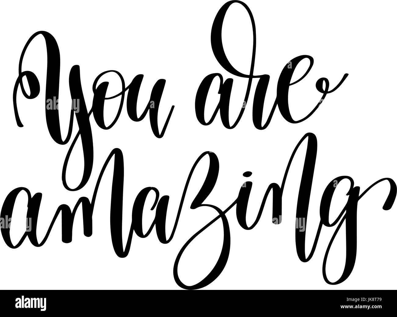 Youre amazing Stock Vector Images - Alamy