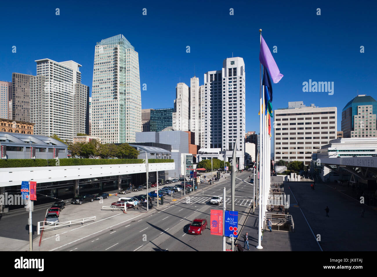 USA, California, San Francisco, SOMA, downtown buildings by the Moscone ...