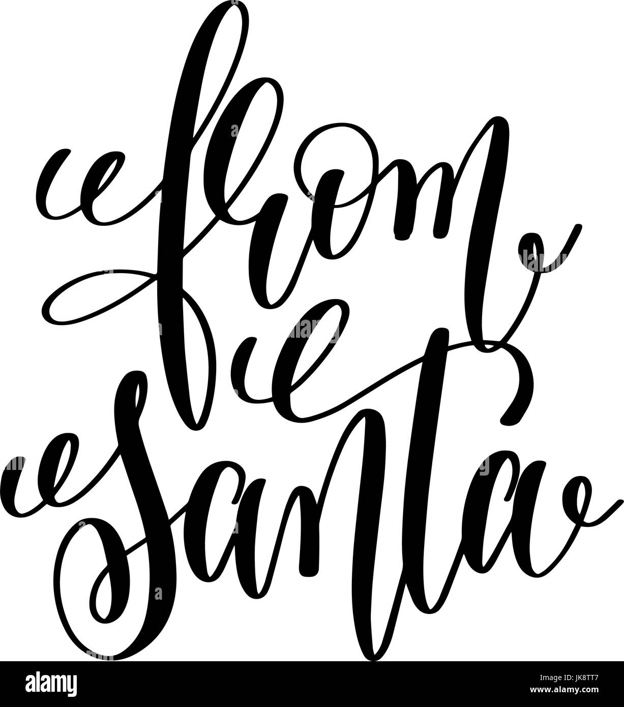 Gift from santa claus Black and White Stock Photos & Images - Alamy