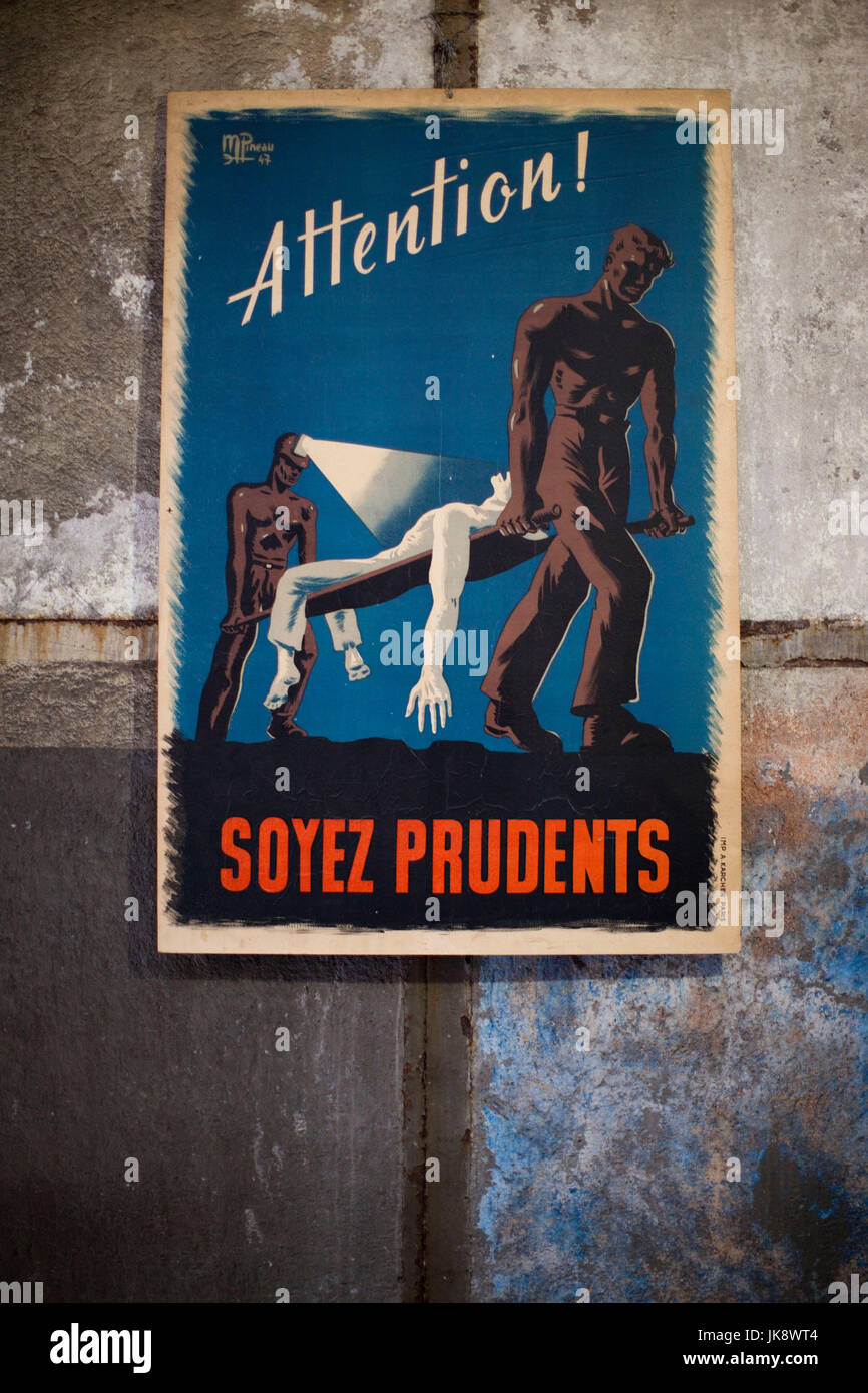 Mine safety poster hi-res stock photography and images - Alamy