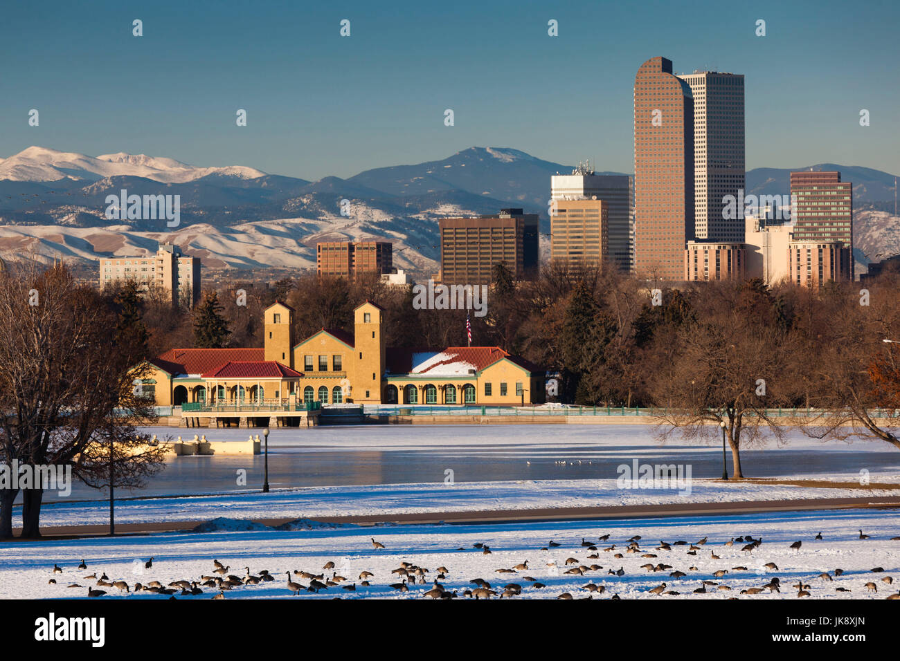 USA, Colorado, Denver, city view from City Park, dawn Stock Photo - Alamy
