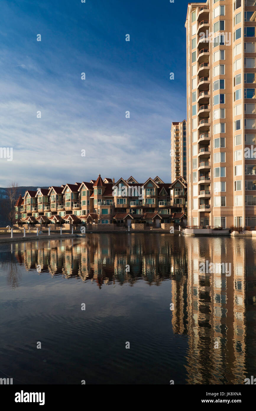 Canada, British Columbia, Okanagan Valley, Kelowna, condo building by ...