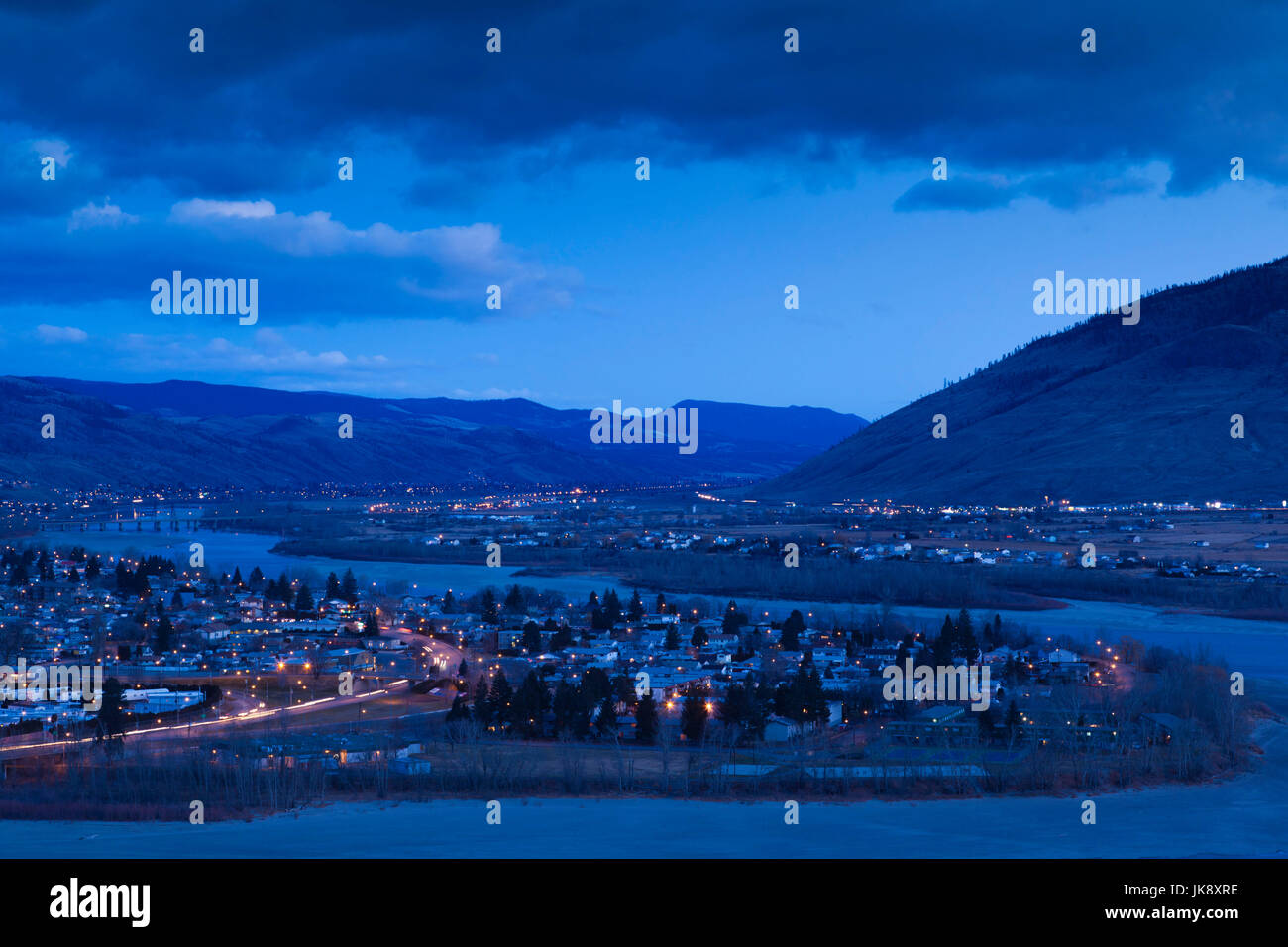 Elevated town view and thompson river hi-res stock photography and ...