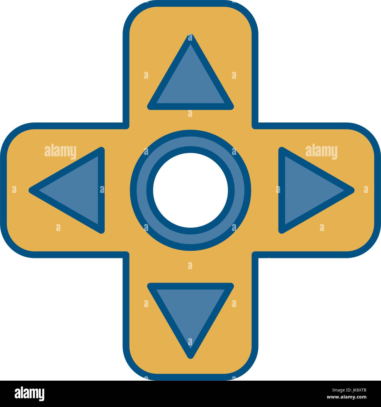 videogame controller arrows icon Stock Vector Image & Art - Alamy