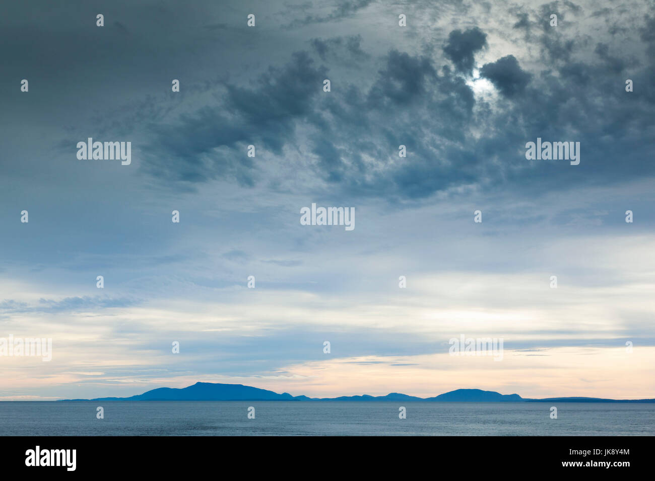 Canada, British Columbia, Strait of Georgia, aboard the BC Ferry to ...