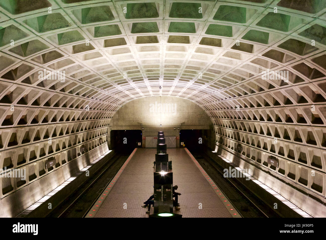 Inside Waterfront Station in the Washington, D.C., USA metro system ...