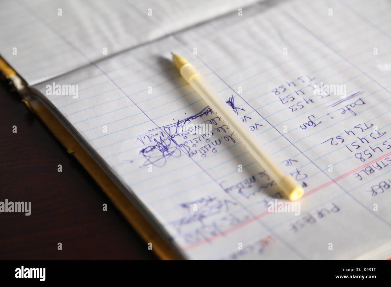 Man Signing Bill Stock Photo - Alamy