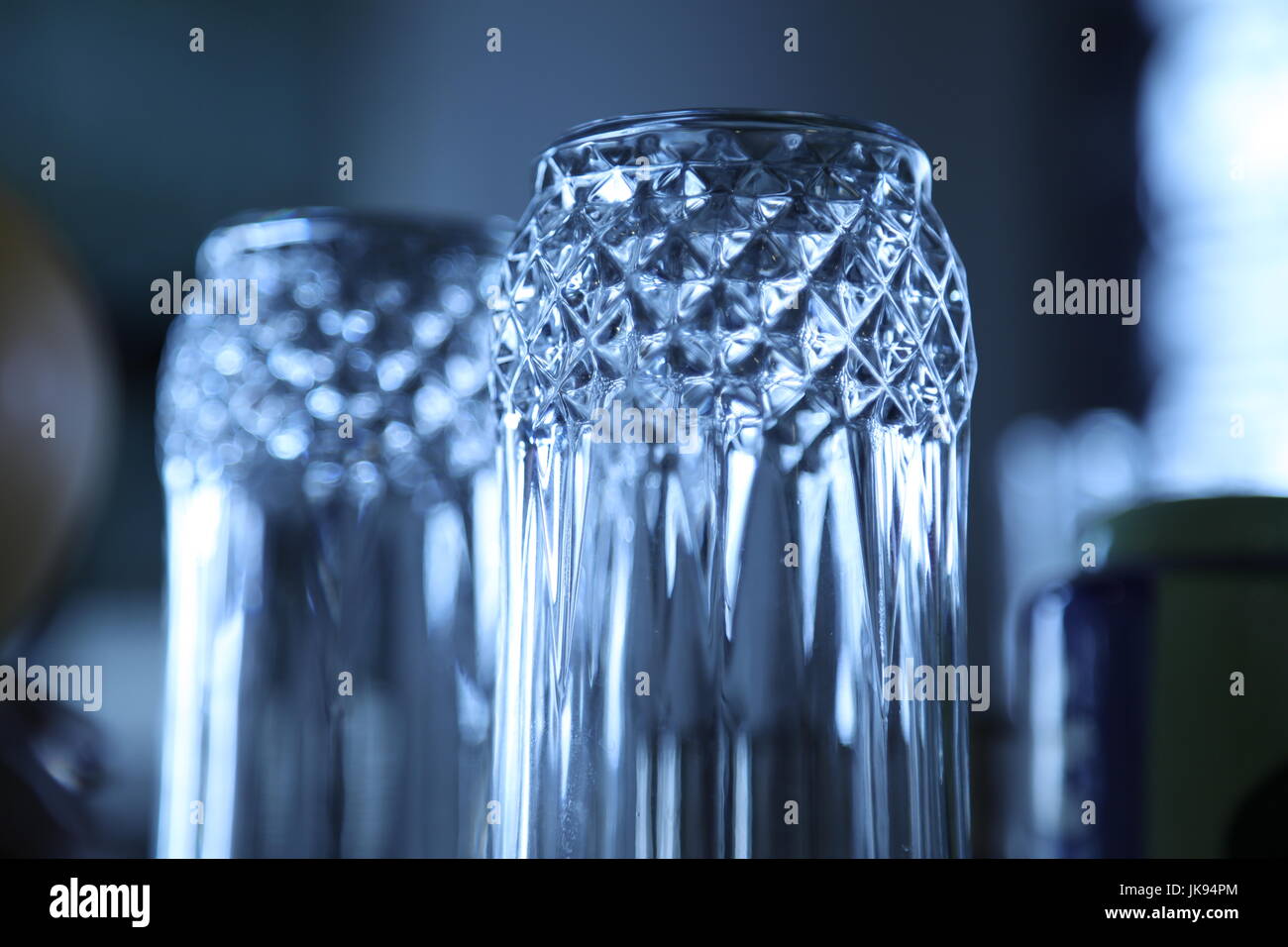 Empty Drink glass in the bar Stock Photo - Alamy