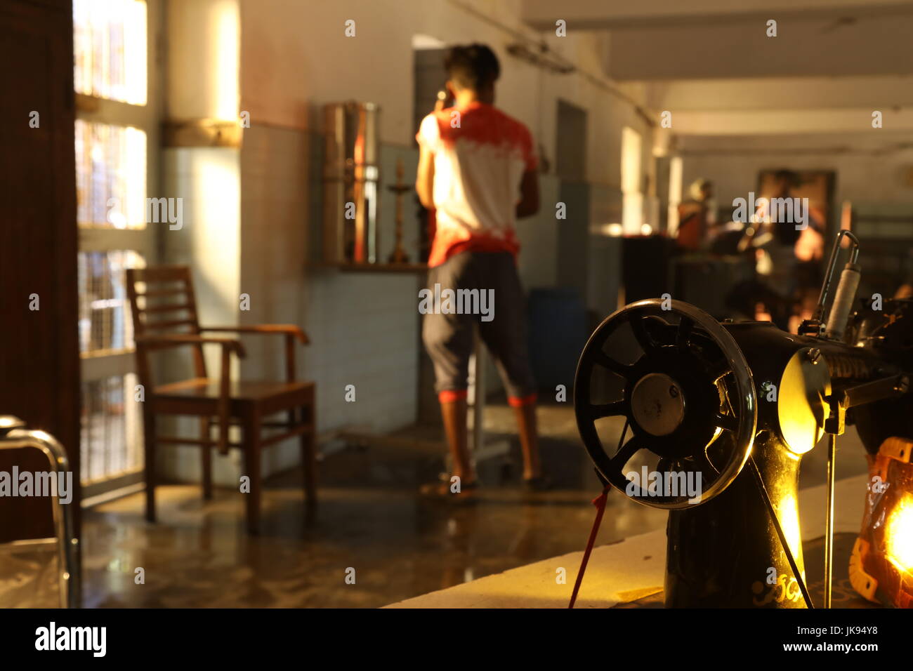 Wheel of a sewing machine Stock Photo - Alamy