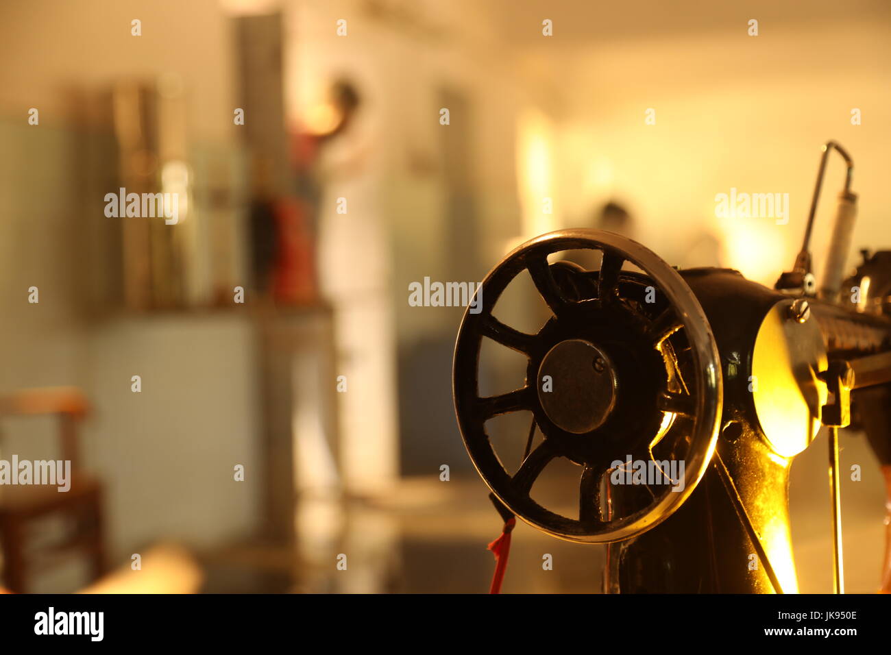 Wheel of a sewing machine Stock Photo - Alamy