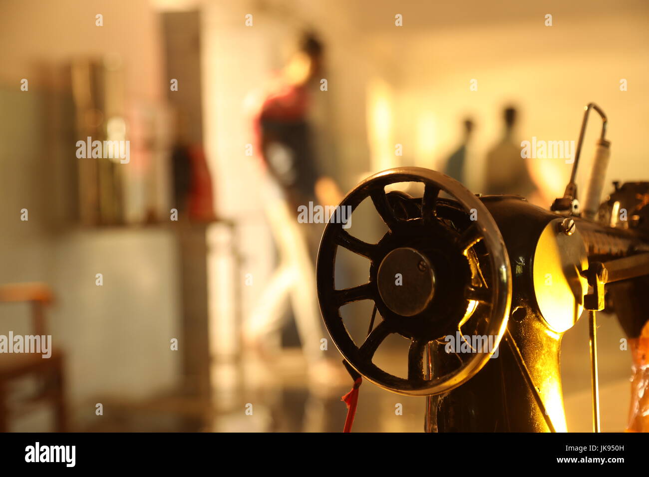 Wheel of a sewing machine Stock Photo - Alamy